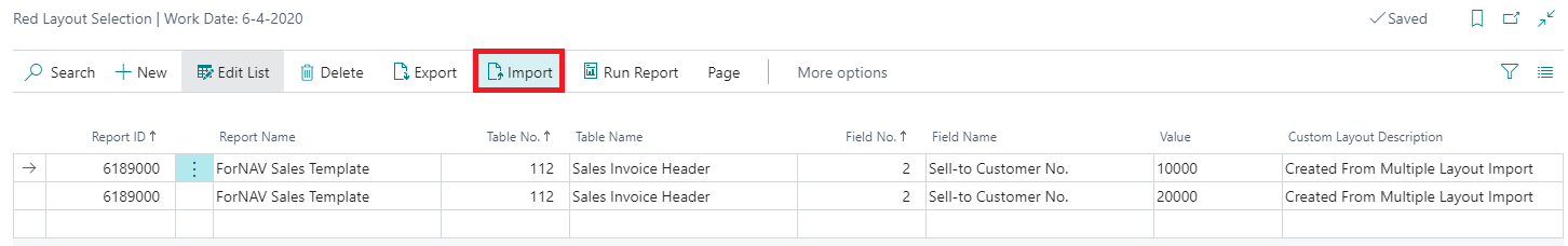 Multiple Report Layouts